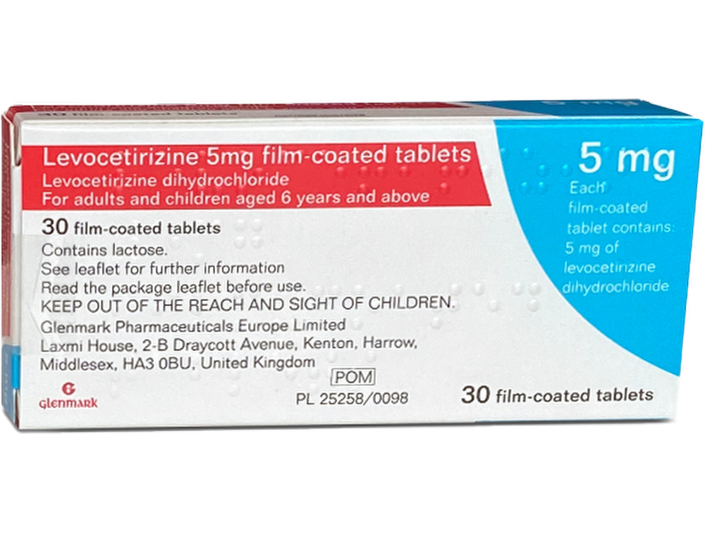 Buy Levocetirizine Dihydrochloride 5mg Tablets | Chemist Click UK